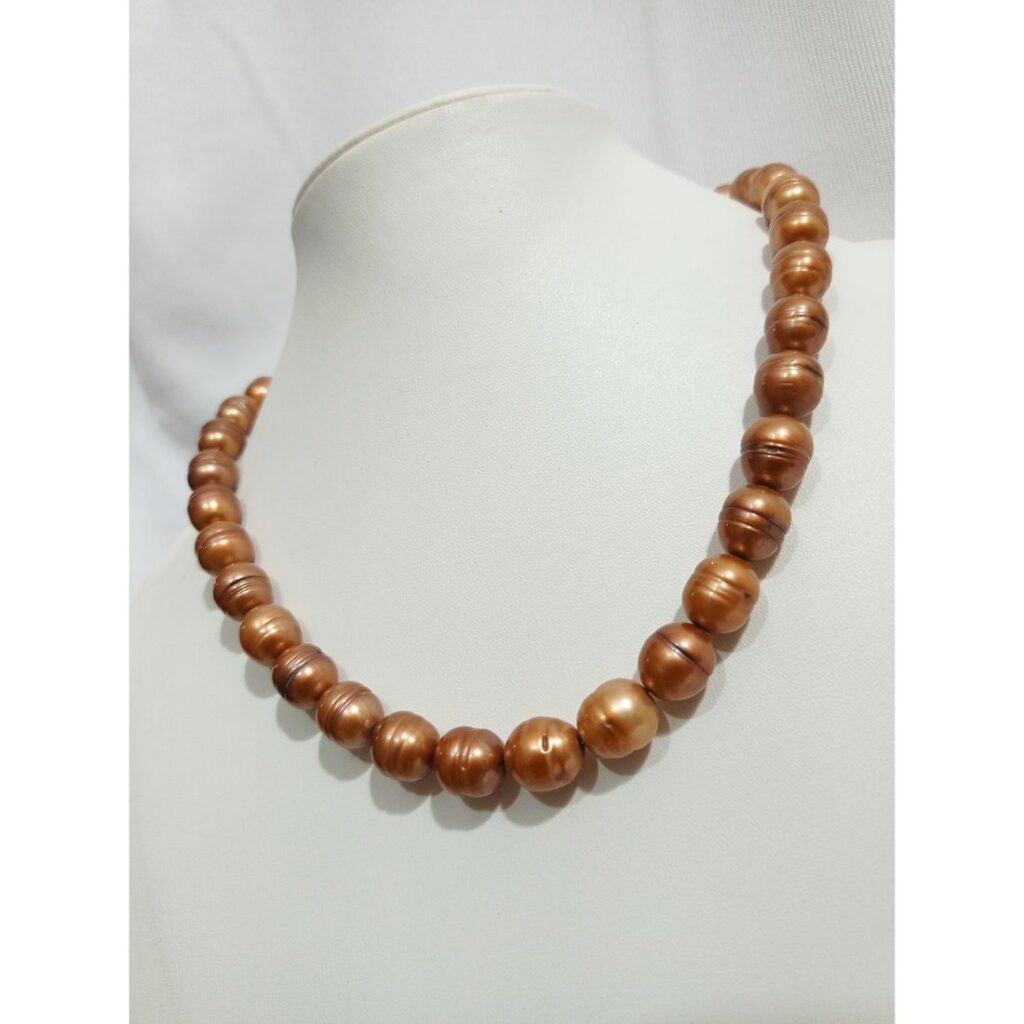 Stunning Brown Pearls Necklace, Natural AAA-Quality Pearls – GOODSYOGA